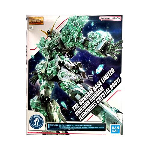 Jual Limited 1/100 MG Unicorn Luminous Crystal Body Gundam Base - Kota ...