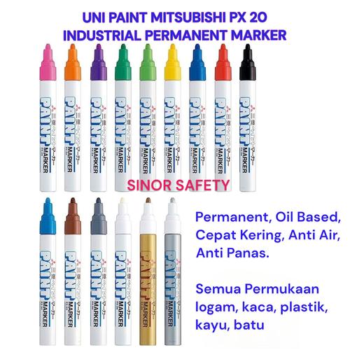 Jual UNI PAINT Marker Mitsubishi PX-20 Spidol Permanent Oil Based ...