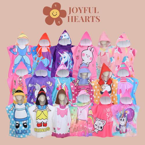 Jual Handuk Ponco Anak Perempuan / Handuk Renang Tudung Hoodie / Kids ...