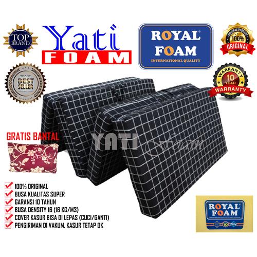 Jual Kasur Busa Lipat 4 Royal Foam D16 Ukuran 200x120x5 gratis bantal ...