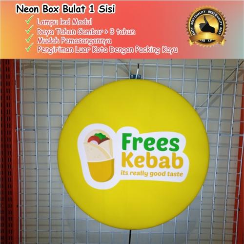Jual Neon Box Bulat / Neonbox Bulat 2 Sisi - D: 30 cm - Kota Bekasi ...