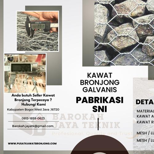 Jual KAWAT BRONJONG GALVANIS PABRIKASI (SNI) 2 x 1 x 0.5 M3,DIA KAWAT 2 ...