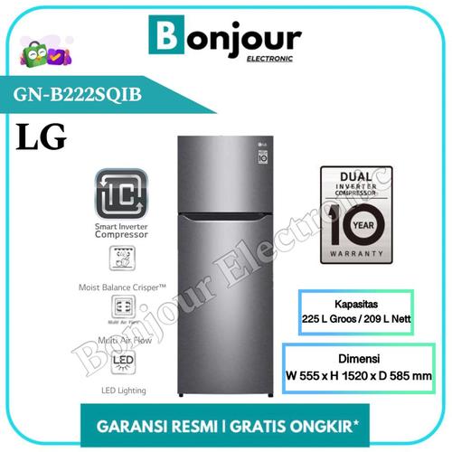 Promo Kulkas LG Inverter 2 Pintu GN B222SQIB 225L LG GNB222SQIB 225L ...