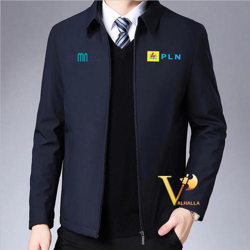 Jual Jaket Formal Pria Semi Jas Custom Bordir Logo BUMN Perusahaan ...