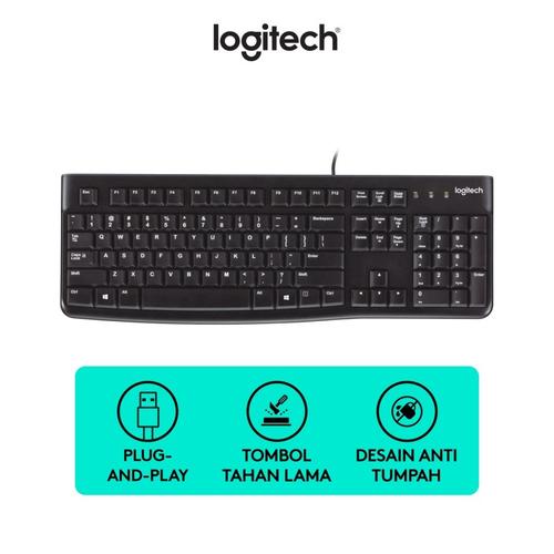 Jual Keyboard Logitec K120 / K 120 USB Wired Keyboard Original Resmi ...