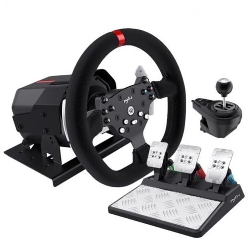 Jual PXN V10 New Dual Motor Force Feedback Driving Gaming Racing Wheel ...