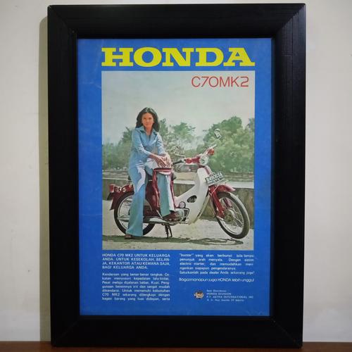 Jual Iklan Jadul HONDA C70 - Pajangan Poster Motor Bebek Lawas Tua ...