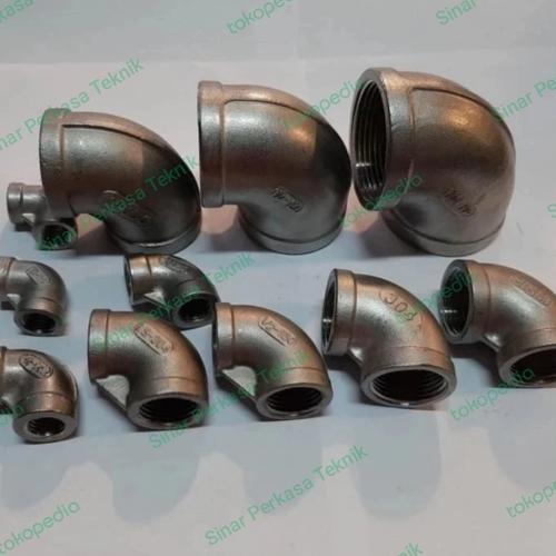 Jual Elbow stainless drat / Knee 90 derajat class 150# SS 304 - 3 inch - Jakarta Barat - Sinar ...