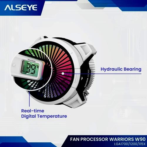 Jual ALSEYE W90 WARRIORS ARGB | CPU Cooler Intel SYNC PWM Digital LGA 1700 - Jakarta Pusat ...