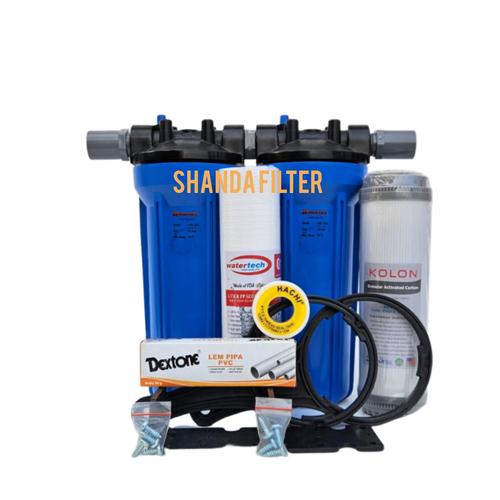 Jual Paket Filter Air 2 Tahap (SEDIMEN DAN GAC) - WL 10 BLUE - Lengkap ...