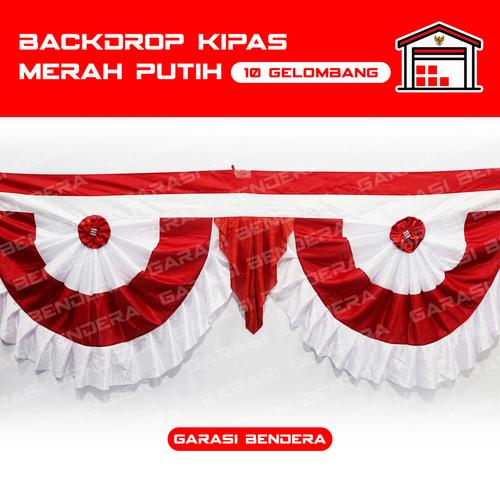 Promo Background Bendera Merah Putih Premium Model Kipas Backdrop 17 ...
