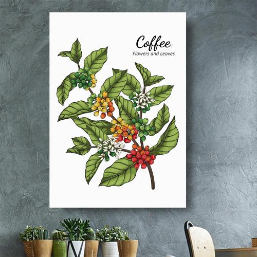 Jual Poster COFFEE Poster kopi hiasan dinding cafe Premium Coffee Plant ...