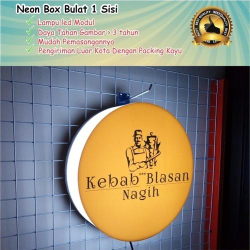 Jual Neon Box Bulat / Neonbox Bulat Akrilik Led Modul - D: 80 cm, 2 ...