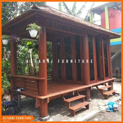 Jual Gazebo Custom Kaca Minimalis Kayu Ukuran 3x5m, Gasebo Kaca ...
