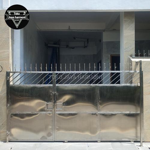 Jual Pagar Rumah Stainless Steel SUS 304 / Pagar Stainless Minimalis ...