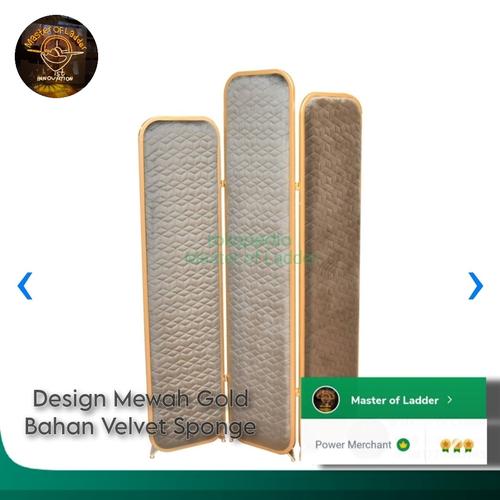 Jual Pembatas Ruangan/Sekat Ruangan/Panel 3 Lipat 180x45x8.5 cm Walnut ...