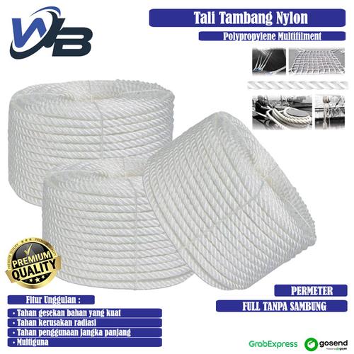 Jual Tali Tambang 6mm 8mm 10mm 12mm 14mm 16mm Tali Nilon Nylon Jaring ...