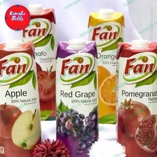 Jual FAN JUICE jus Apple, grape, orange,pomegranete 1 liter - delima ...