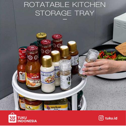 Jual Rak Botol Tempat Bumbu Dapur Kitchen Model Putar - Putih - Jakarta ...