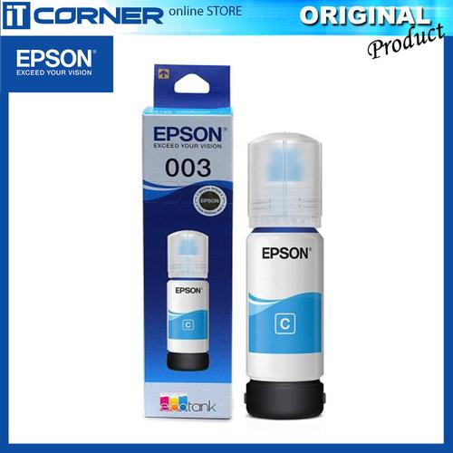 Jual Tinta Epson 003 Cyan Original - Kota Mojokerto - IT Corner Mojokerto | Tokopedia