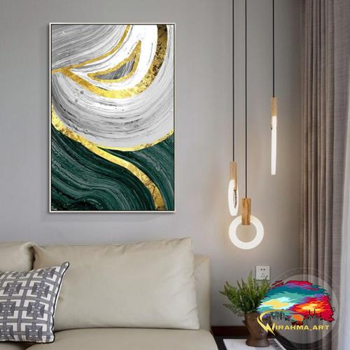 Jual Lukisan abstrak texture timbul modern art painting dekorasi rumah ...