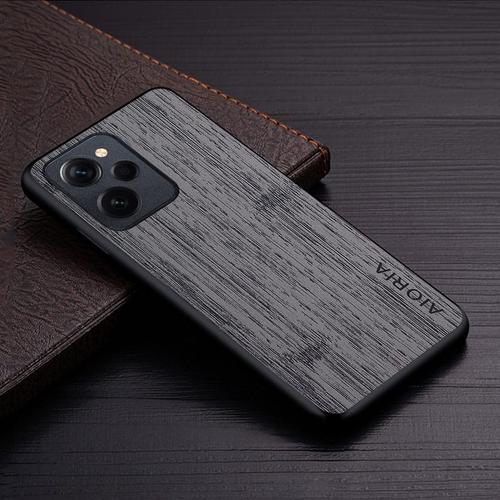 Jual CASE POCO X5 PRO 5G WOOD PATTERN LEATHER PHONE BACK COVER CASING ...