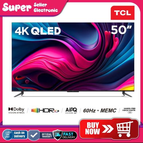 Jual TCL 50 inch QLED Google TV 4KUHD - Dolby Atmos/Vision - MEMC ...