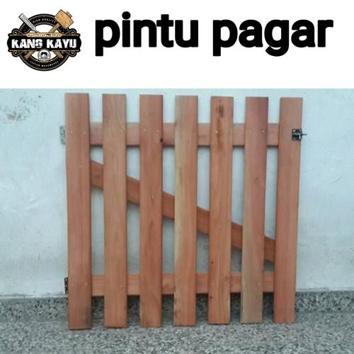 Jual pintu pagar kayu minimalis palet pembatas ruangan pagar tanaman ...