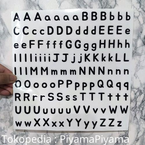 Jual Stiker Abjad Sticker Abjad Sticker Cutting Balon PVC New Font 3 ...