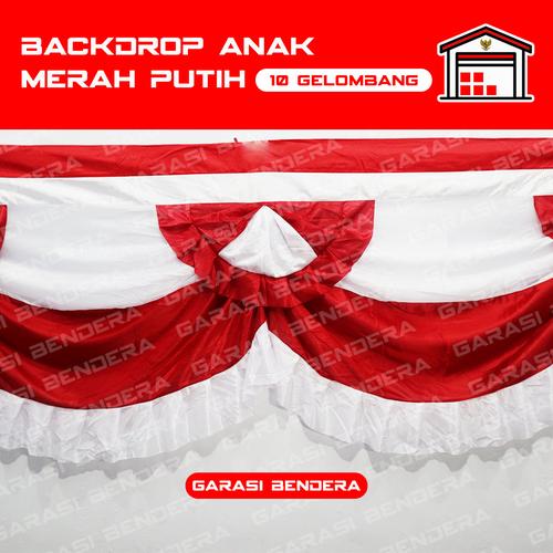 Jual Bendera Backdrop Panjang Merah Putih 10 Gelombang Umbul 17 Agustus - Kab. Tangerang ...