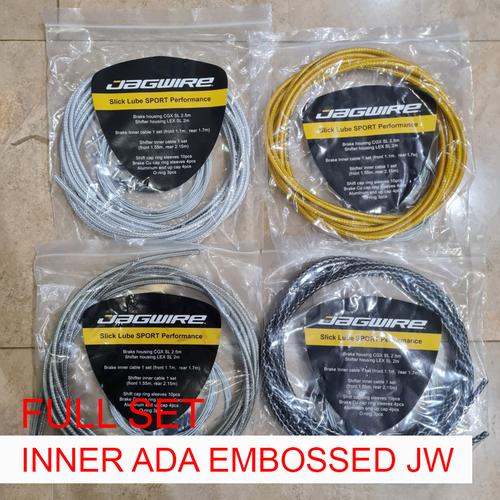 Jual braided cable set JAGWIRE LEX CGX SL inner outer shifter brake mxl ...