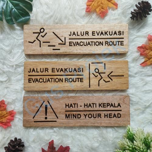 Jual Signage Kayu / Papan Tanda Dinding / Sign Board Custom Wall - logo ...