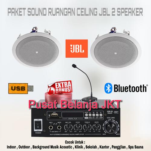 Jual PAKET SOUND RUANGAN SPEAKER PLAFON CEILING JBL 8 INCH 2 TITIK (SET ...