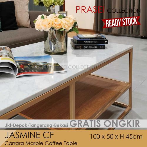 Jual JASMINE Carrara Marble Coffee Table Meja Sofa Meja Kopi Marmer ...