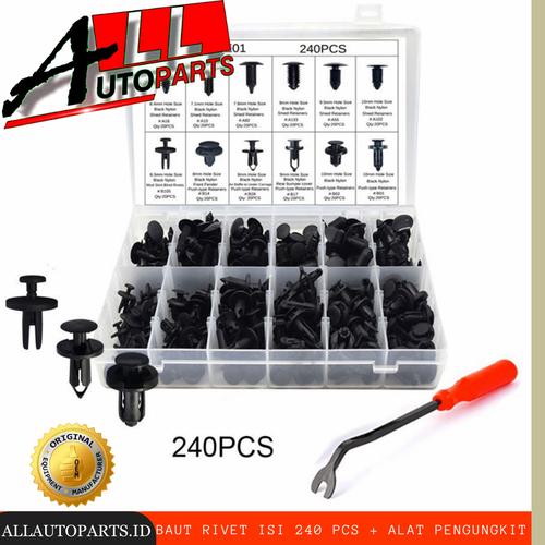 Jual Baut Rivet Mobil isi 240 Pcs dan Alat Pengungkit Congkel Universal ...