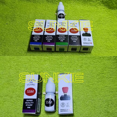 Jual tinta stempel otomatis//stamp ink //multi ink ssm - Biru - Kab ...