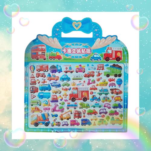 Jual Gambar Tempel Tas Sticker Stiker Anak Edisi Mobil Motor Truk Bus ...