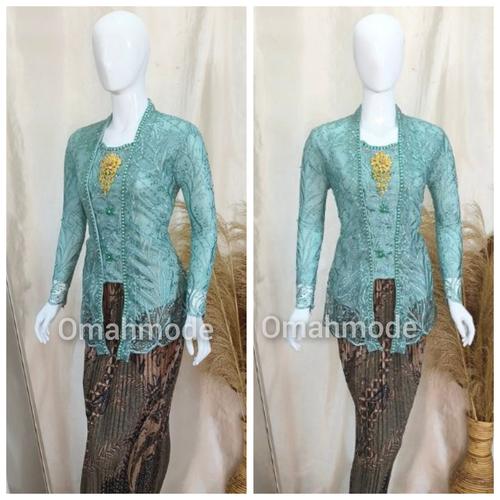 Jual Kebaya Kutu Baru Modern/Kebaya Pesta/Kebaya Lamaran/Kebaya Wisuda - Navy, Set - L - Jakarta ...
