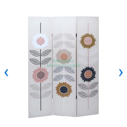 Jual Pembatas Ruangan/Sekat Ruangan/Panel 3 Lipat 180x45x6.3 cm Putih ...