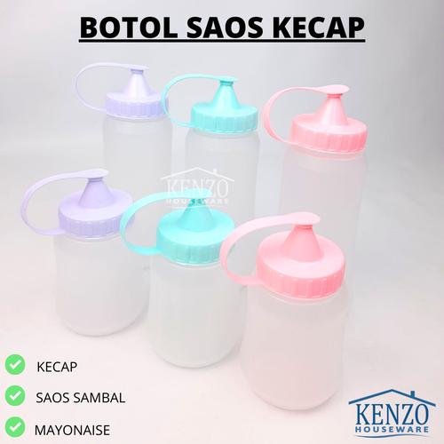 Jual Botol Saos Saus Kecap Mayonaise Plastik Tempat Minyak 300 ML - 300 ...