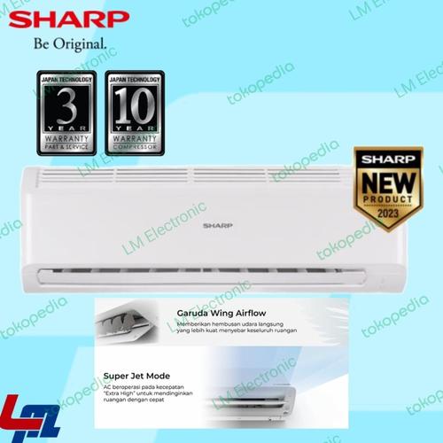 Jual SHARP AC Garuda Series AH-A9BEY Putih 0.75 PK Garuda Wing Air Flow ...
