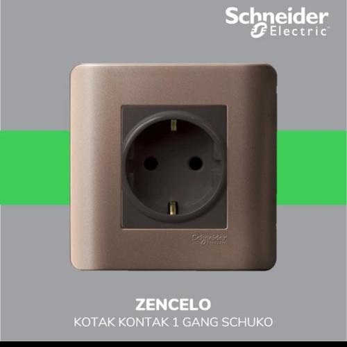 Jual Stop Kontak/Stop KONTAK ZENCELO SCHNEIDER Silver Bronze E84426/16s ...