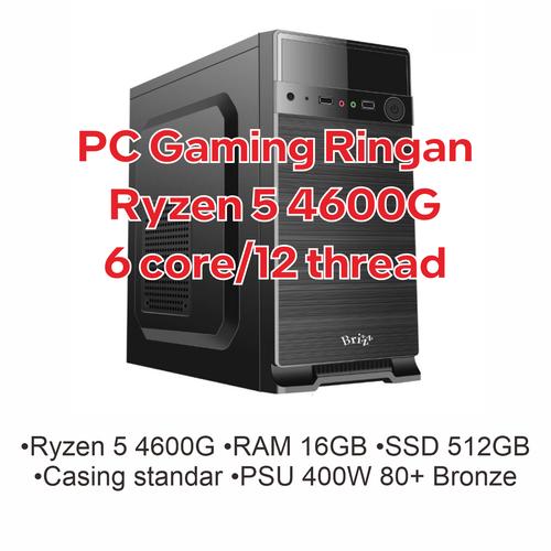 Jual PC Komputer Gaming Ryzen 5 4600G SSD 512GB RAM 16GB Rakitan - PC ...