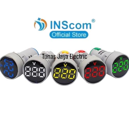 Jual Pilot Lamp LED with Voltmeter Bulat INS - Kuning - Kota Surabaya ...