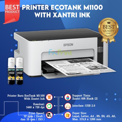 Jual Printer Epson M1120 WiFi Ink Tank Eco Tank MonoChome Infus Resmi ...