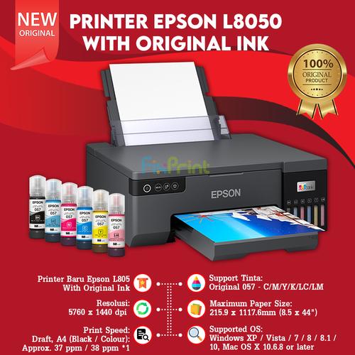 Promo Printer Epson L8050 L 8050 Photo Wifi Pengganti Epson L805 A4 ...