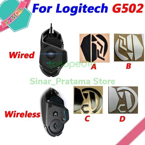 Jual Mouse Feet Logitech G502 wireless kabel wired - Hitam Wireless ...
