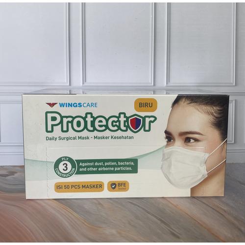 Jual MASKER WINGS PROTECTOR / MASKER 3 PLY / MASKER MEDIS / BOX ISI 50 ...