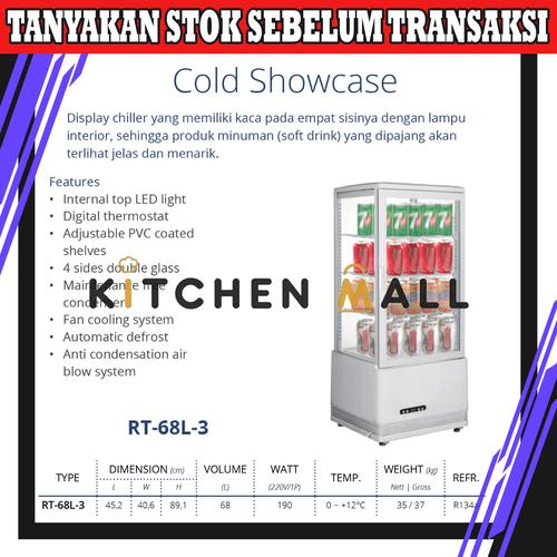 Jual GEA RT-68L-3 Cold Showcase / Kulkas Minuman / Pemajang Minuman ...