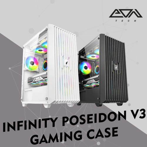 Jual INFINITY POSEIDON V3 PC Gaming Case | Casing M-ATX Include 3 fan ...